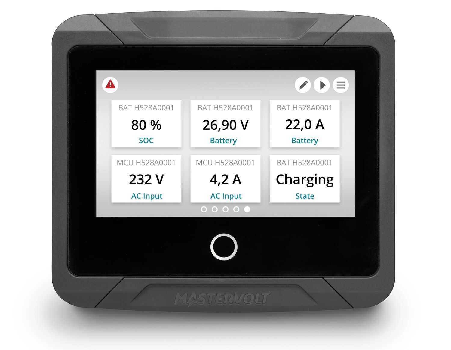 Mastervolt EasyView 5 - Touch Screen Überwachungs- und Kontrollpanel für MasterBus-Netz | SW10670