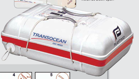 Plastimo Transocean Rettungsinsel ISO 9650-1 | Container | 6 Personen | 2002