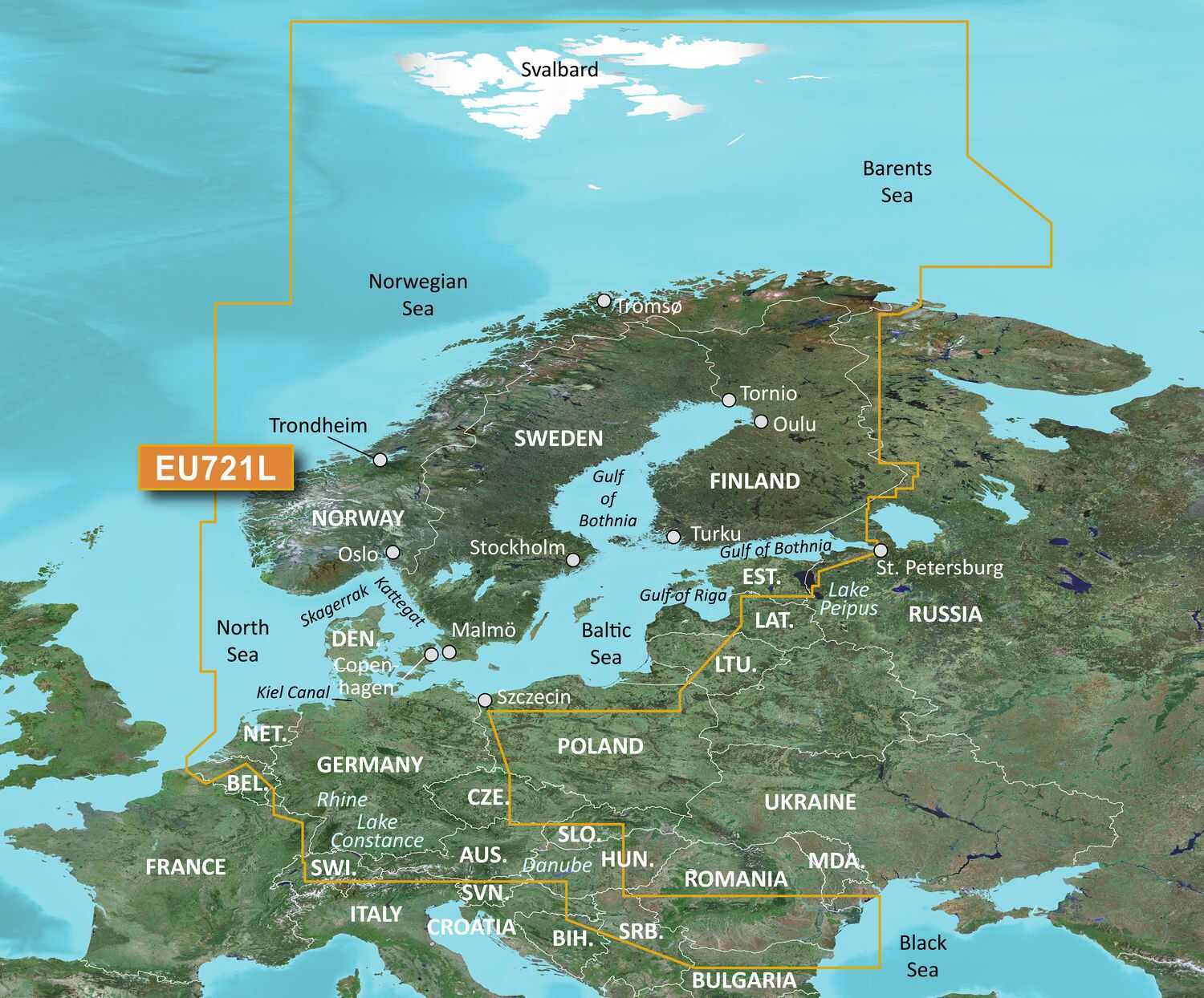 Garmin BlueChart g3 Vision VEU721L – Seekarte Nordeuropa